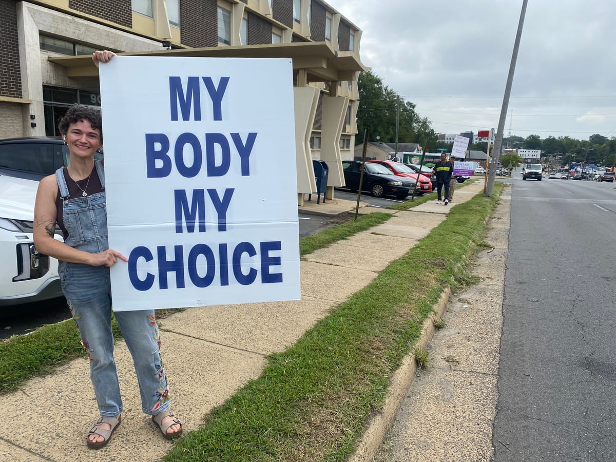 Protesters Outside Falls Church Healthcare Center Delineate Opposing ...